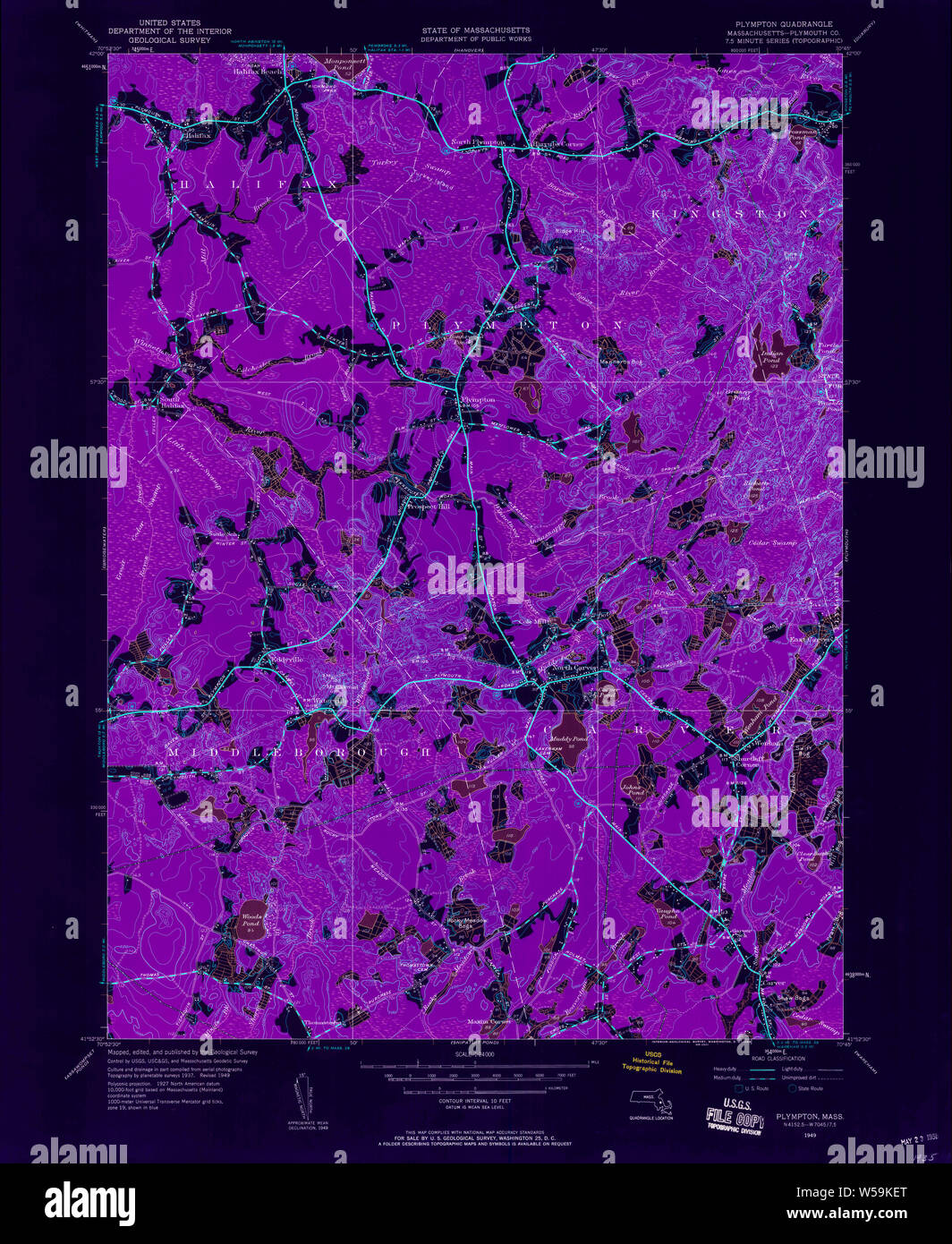 Plympton map hi-res stock photography and images - Alamy