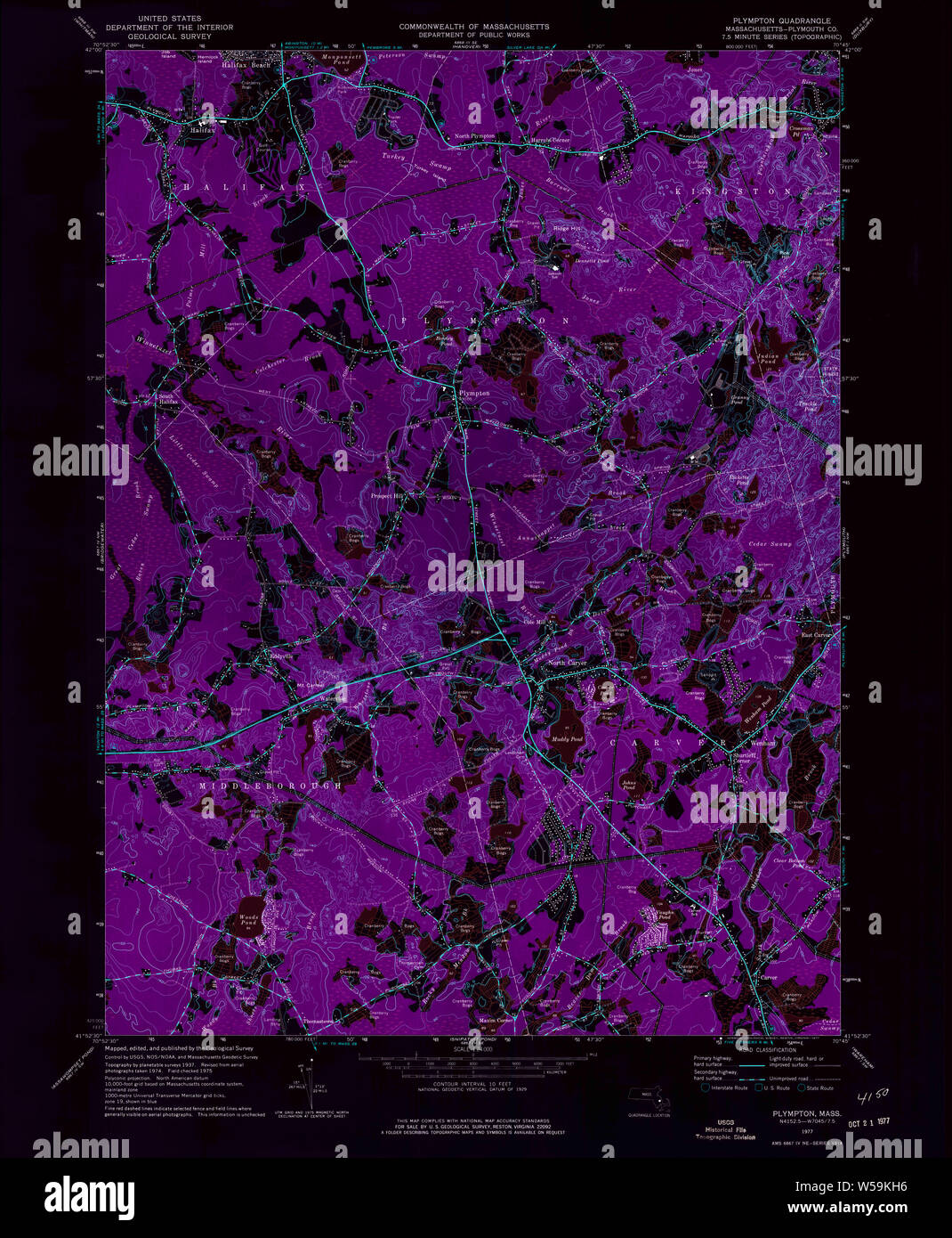 Plympton map hi-res stock photography and images - Alamy