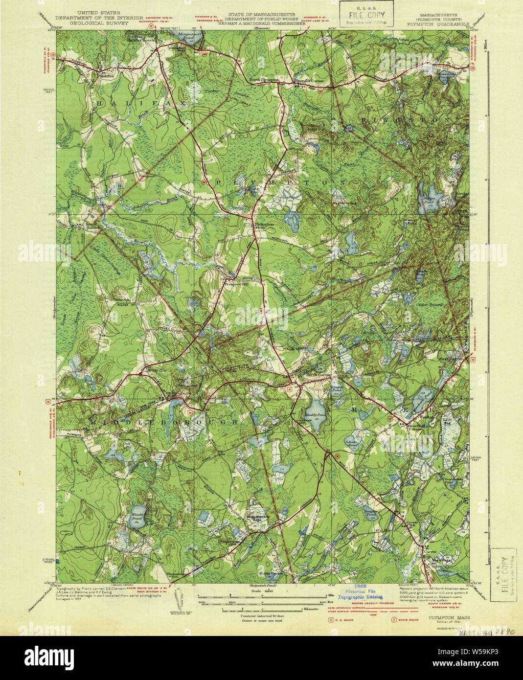 Plympton map hi-res stock photography and images - Alamy
