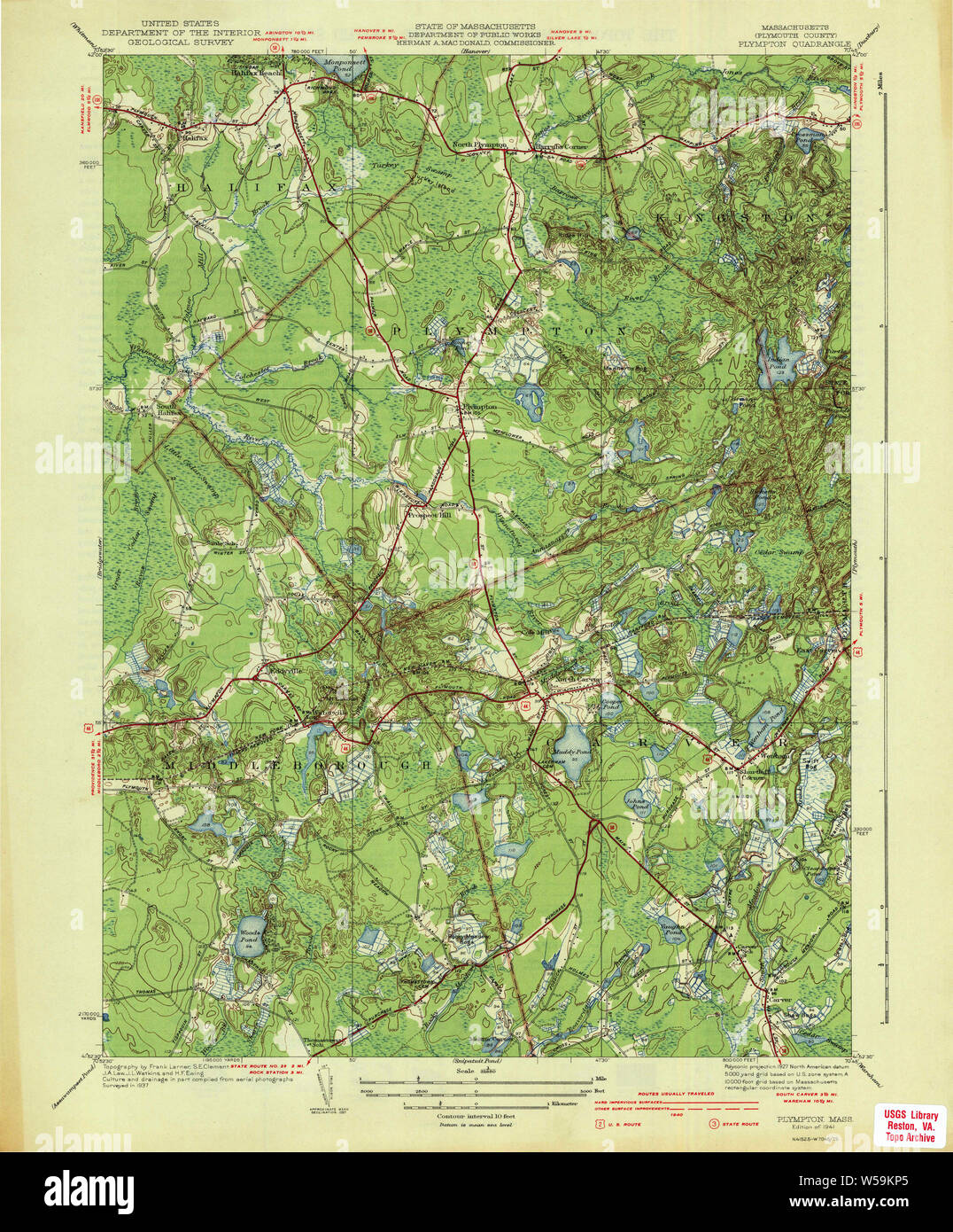 Plympton map hi-res stock photography and images - Alamy