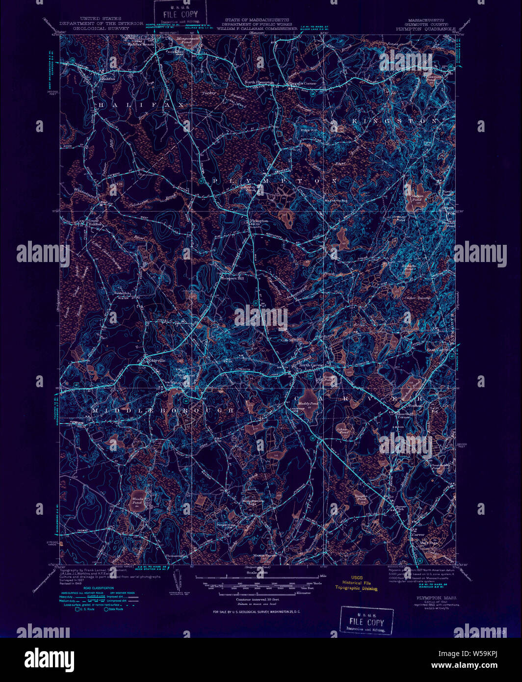 Plympton map hi-res stock photography and images - Alamy