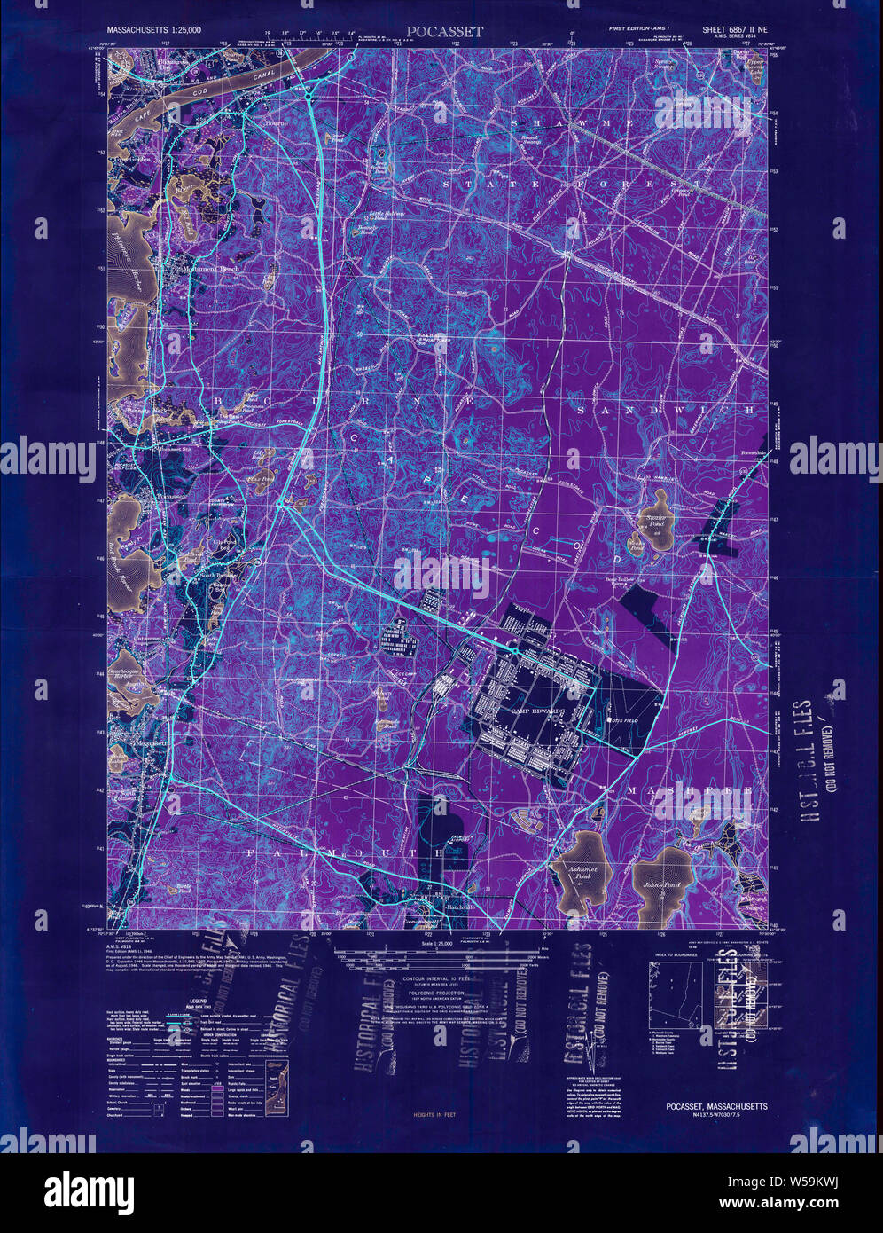 Massachusetts USGS Historical Topo Map MA Pocasset 351238 1946 25000 ... Massachusetts USGS Historical Topo Map MA Pocasset 351238 1946 25000 ...