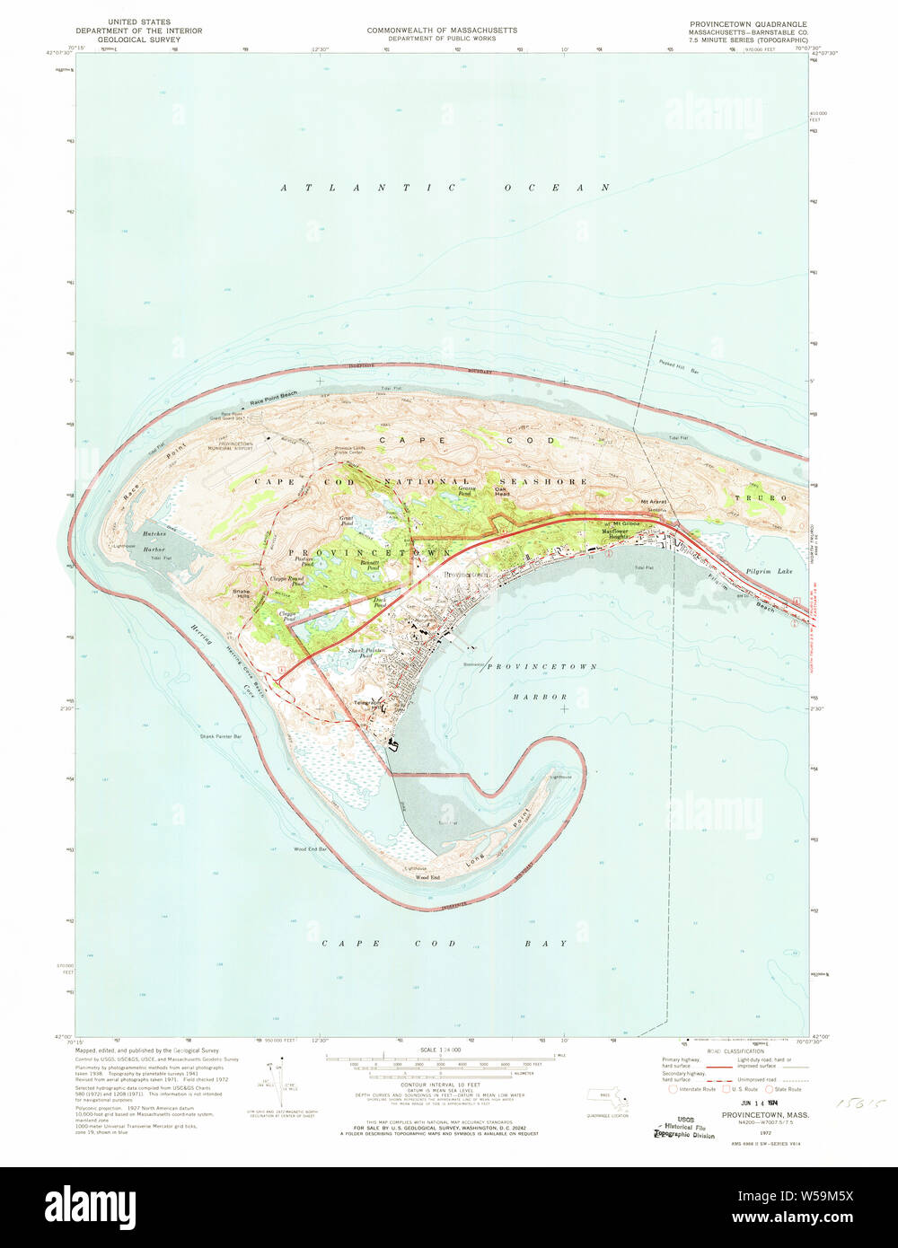 Map of provincetown hi-res stock photography and images - Alamy