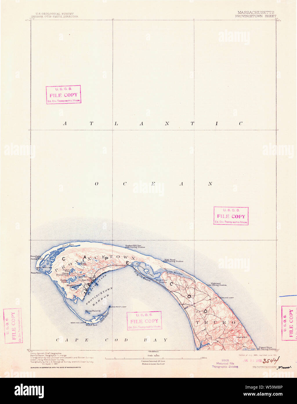 Map of provincetown hi-res stock photography and images - Alamy