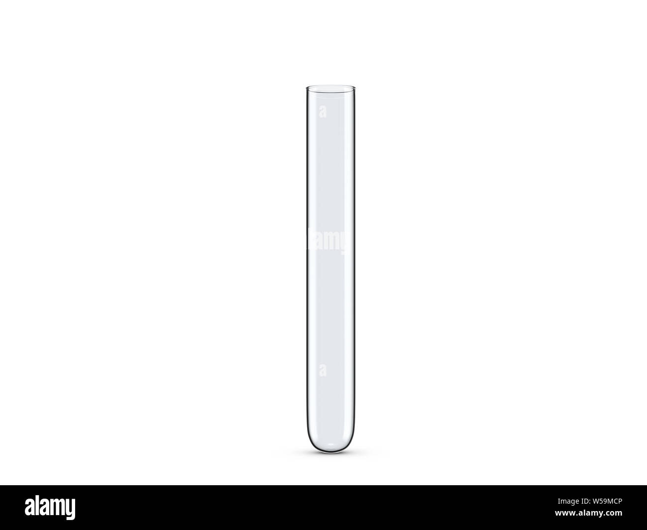 Test tube on a white background. 3d illustration Stock Photo - Alamy