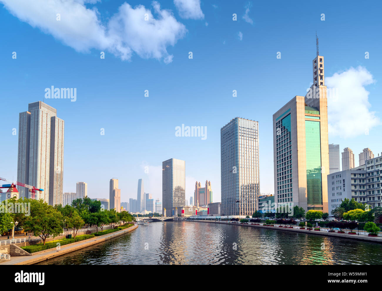 Urban architectural landscape in Tianjin, China Stock Photo - Alamy
