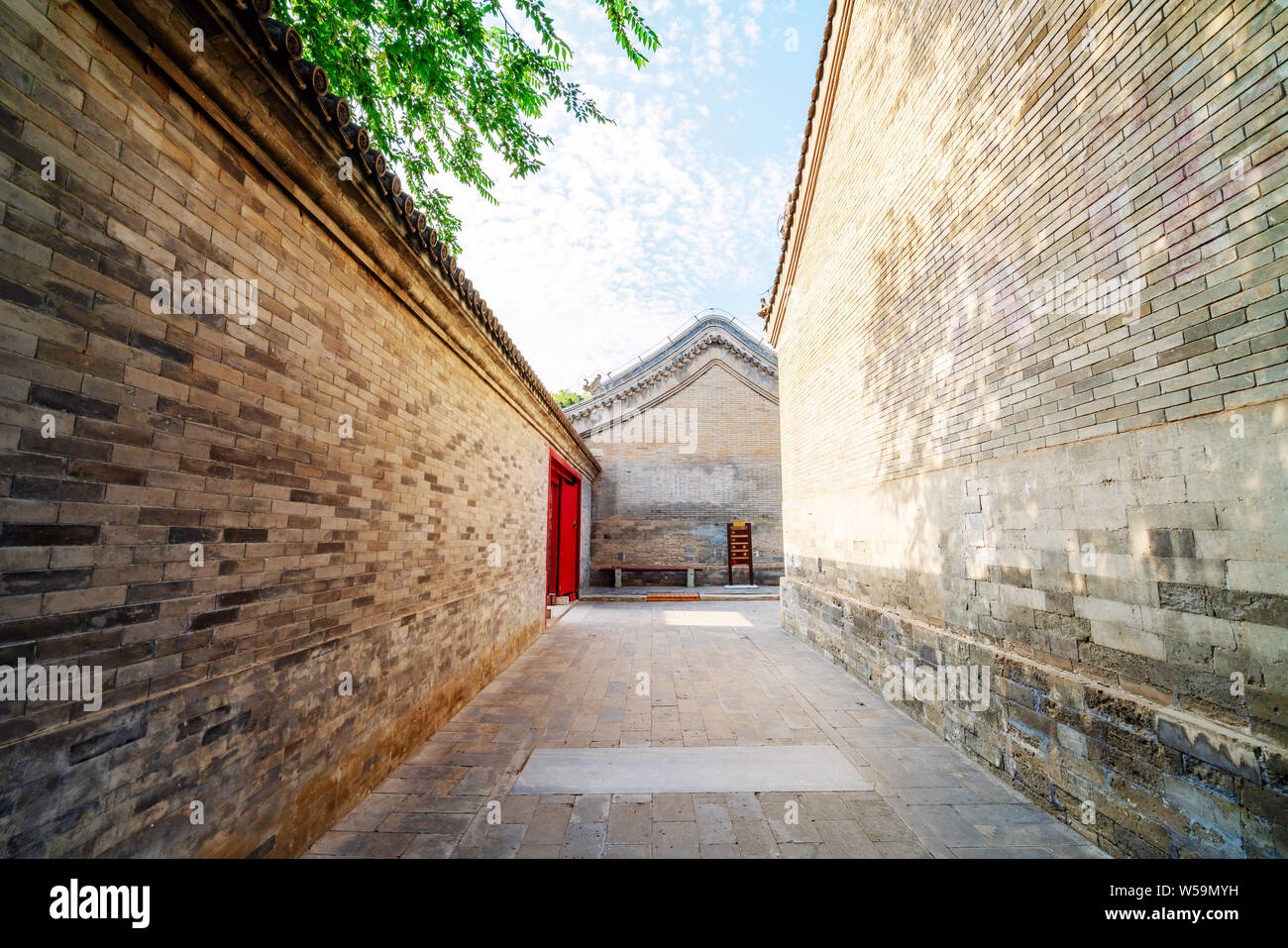 Traditional architecture and alleys in Beijing Stock Photo - Alamy