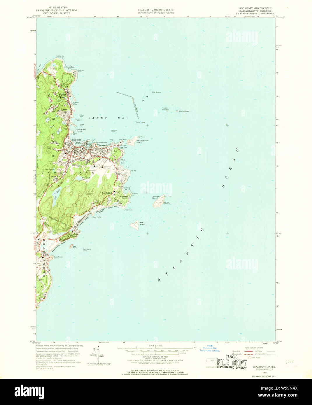Map of rockport massachusetts hi-res stock photography and images - Alamy