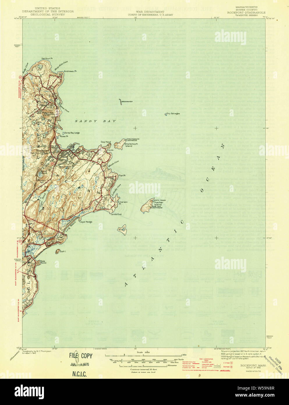Map of rockport hi-res stock photography and images - Alamy