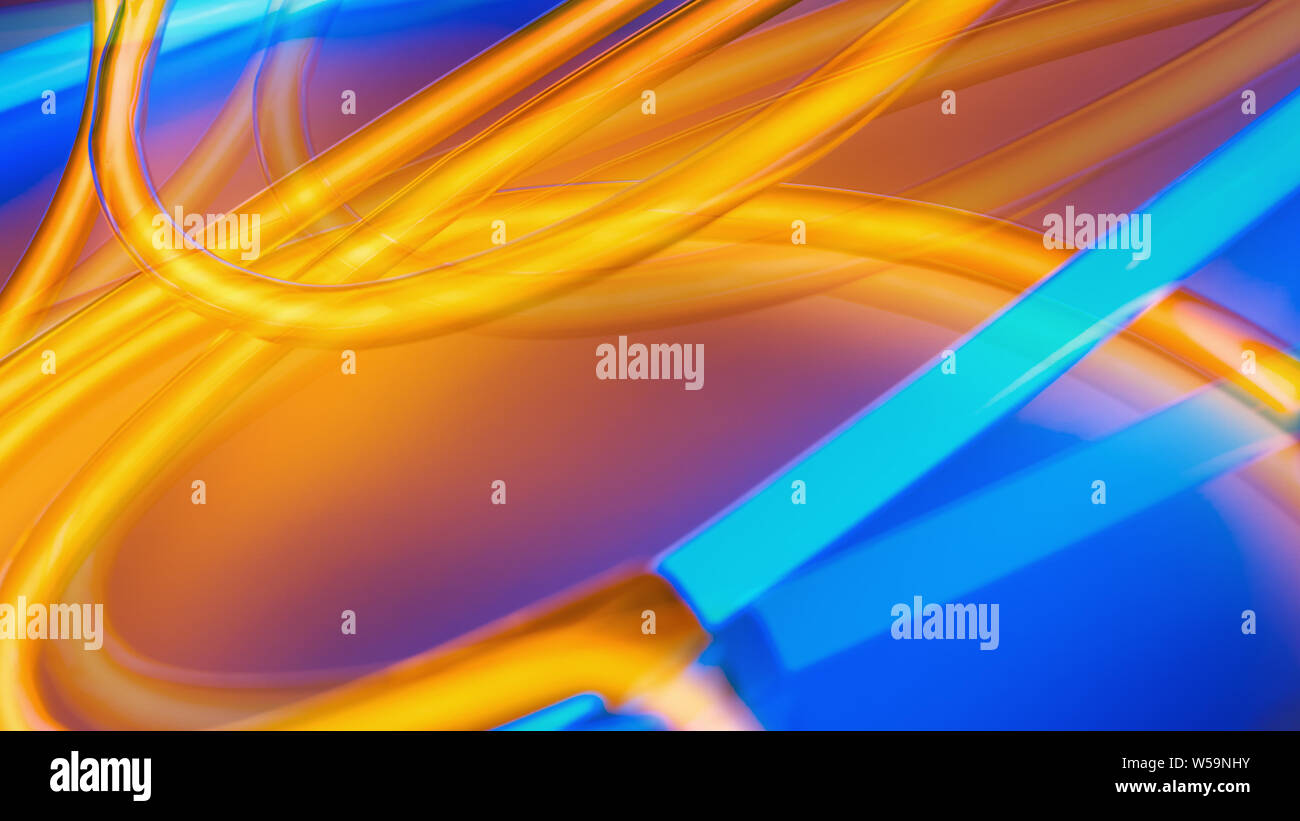 Circle shape glass tube neon gas light sign Stock Photo - Alamy