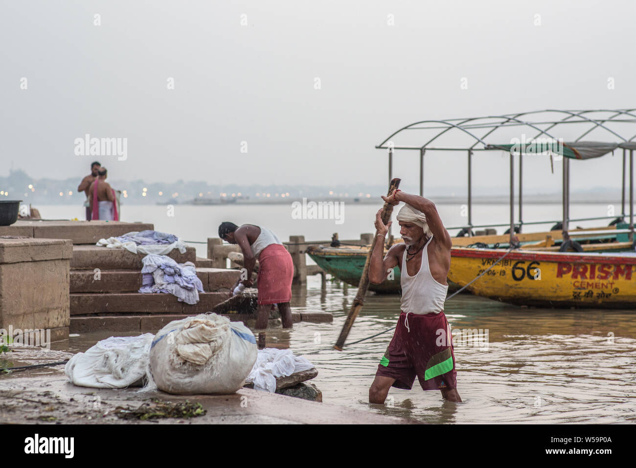 Washing Clothes In A River Stock Photos & Washing Clothes In A River ...