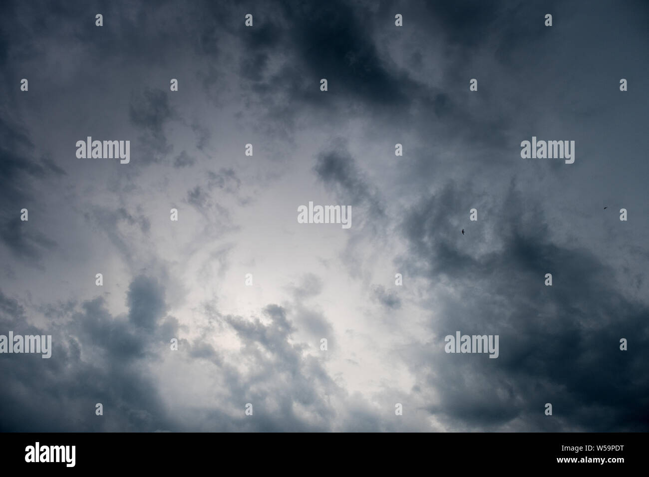 Beautiful Dramatic sky with dark clouds formations Stock Photo - Alamy