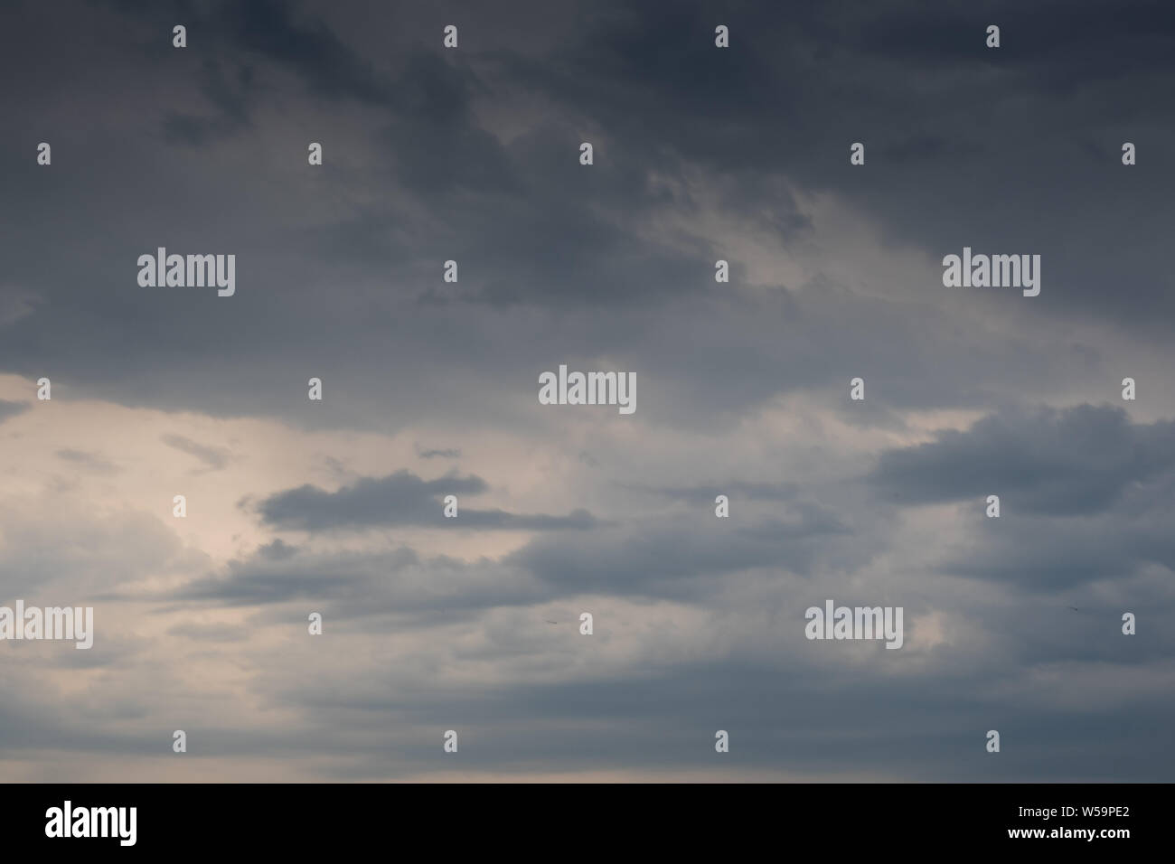 Beautiful Dramatic sky with dark clouds formations Stock Photo - Alamy