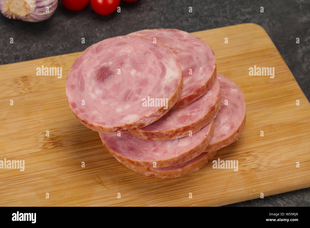 Natural ham made from pork meat Stock Photo - Alamy