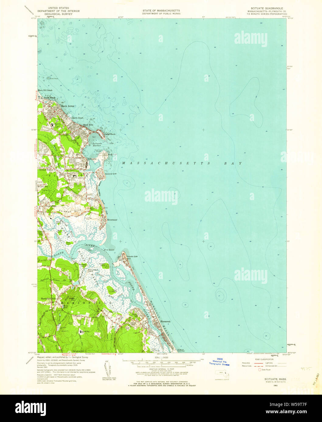 Map of scituate hi-res stock photography and images - Alamy