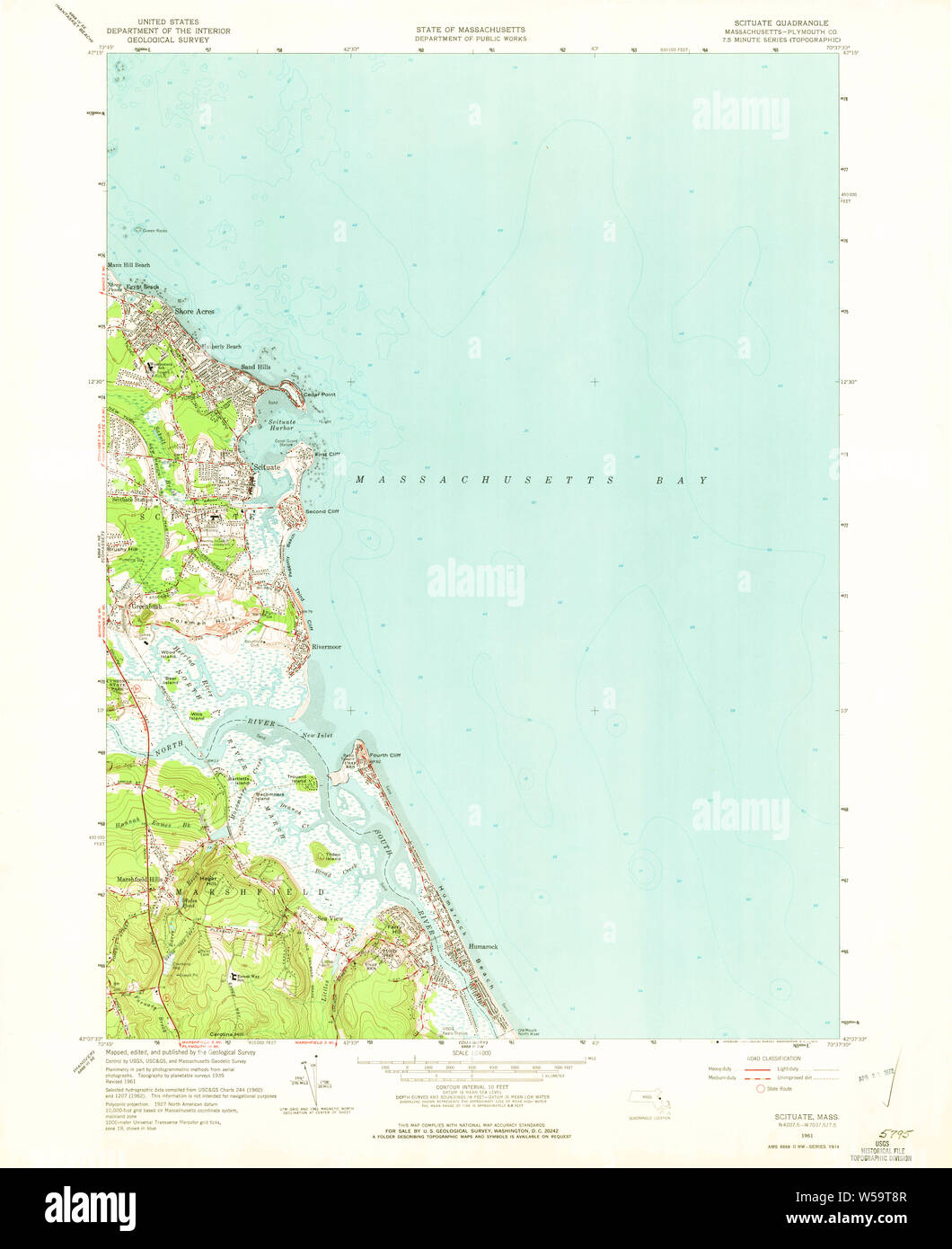 Map of scituate hi-res stock photography and images - Alamy