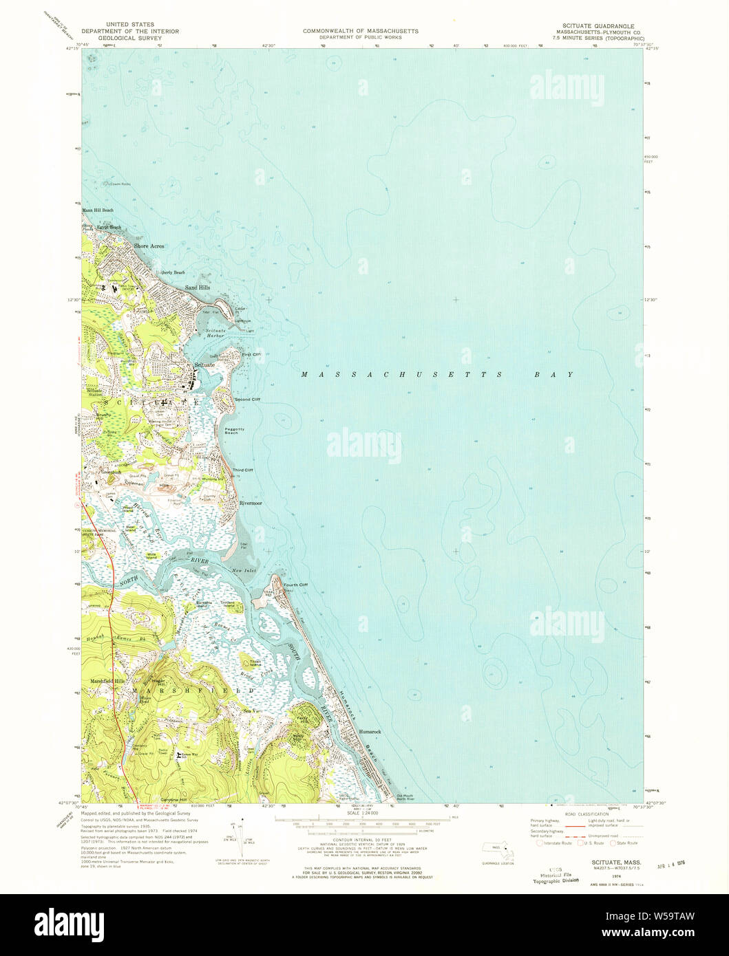 Map of scituate hi-res stock photography and images - Alamy