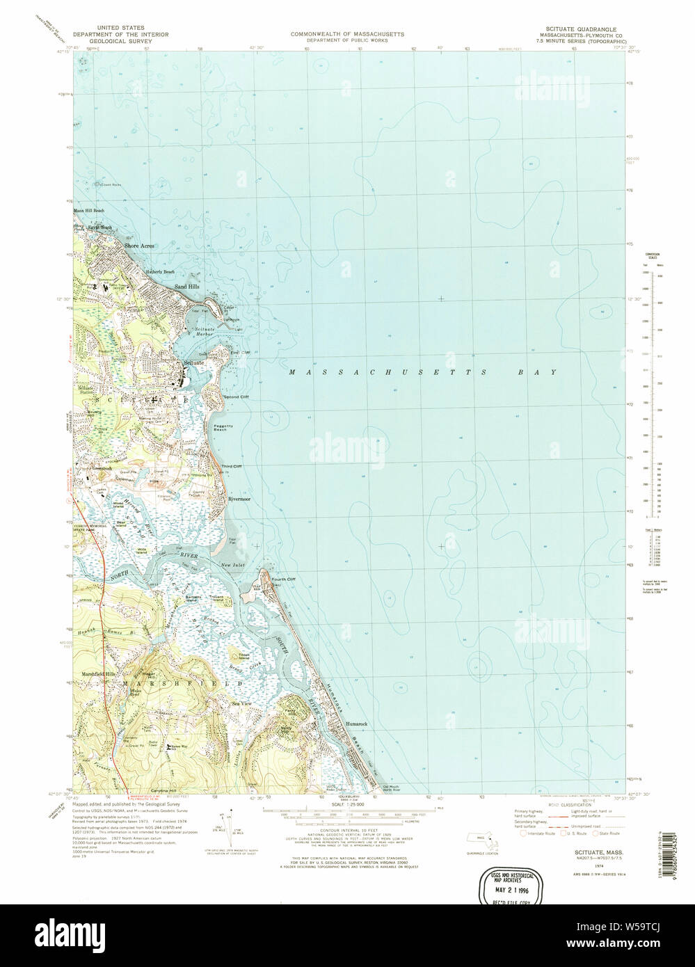 Map of scituate hi-res stock photography and images - Alamy