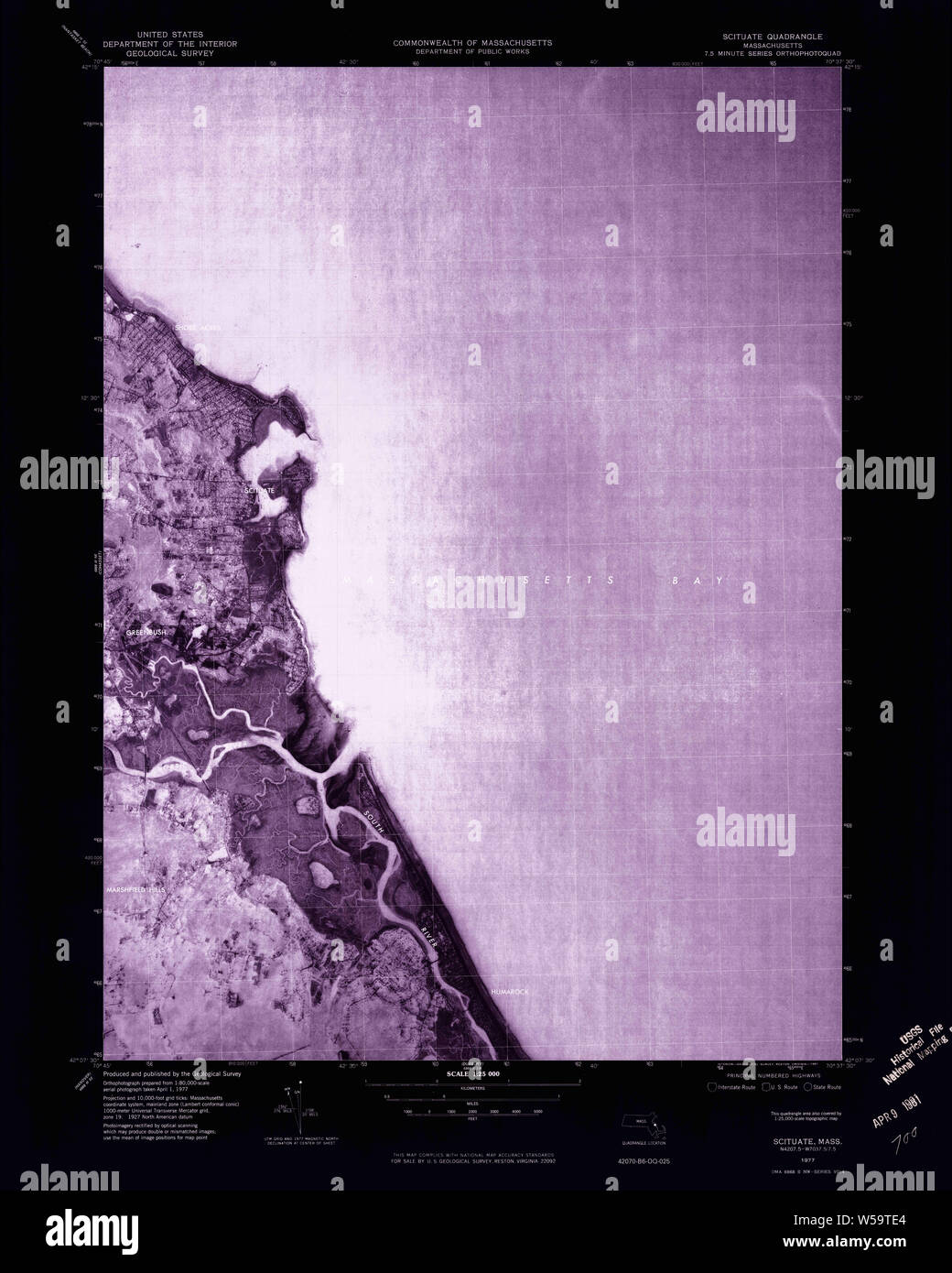 Scituate massachusetts map hi-res stock photography and images - Alamy