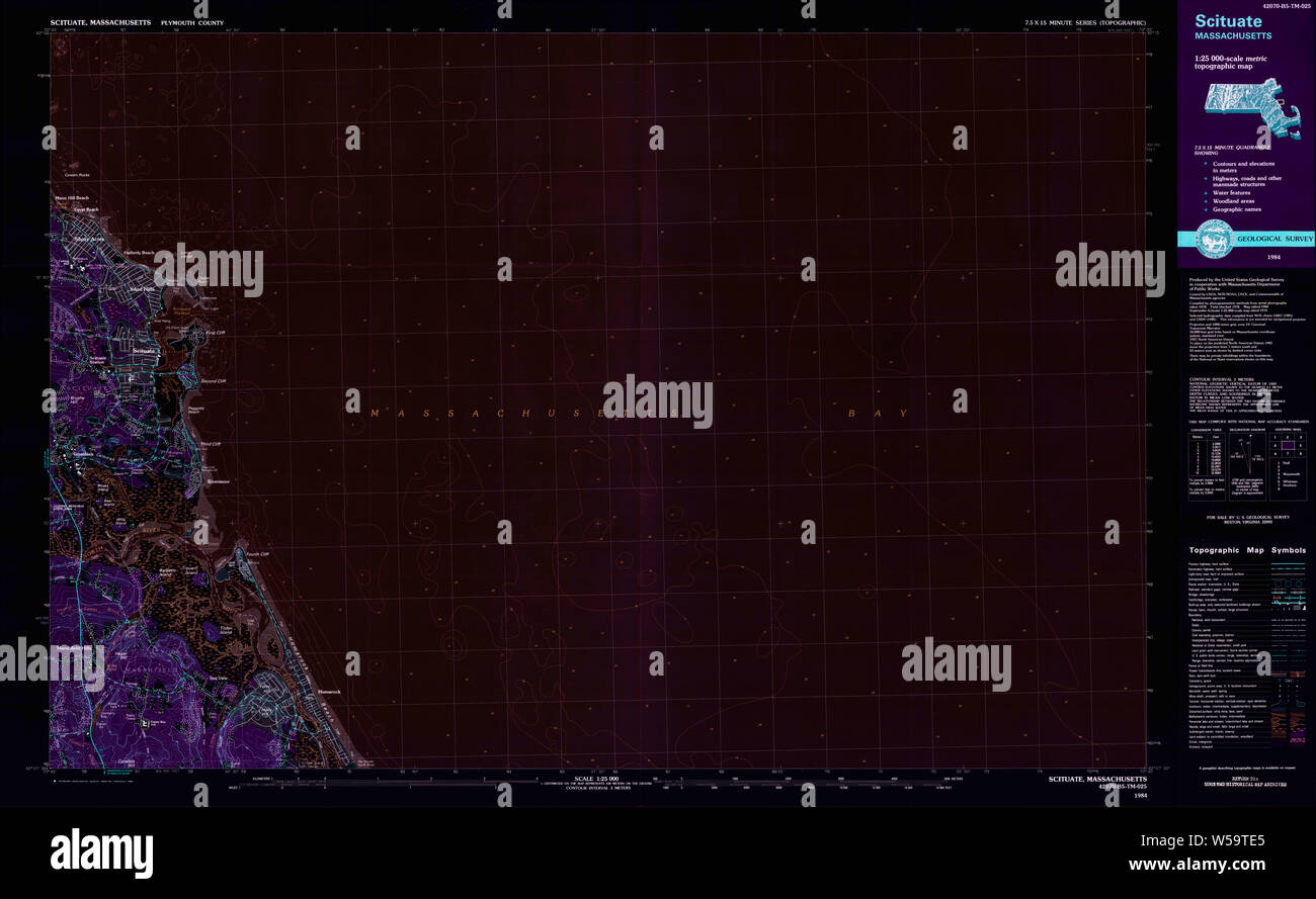 Map of scituate hi-res stock photography and images - Alamy