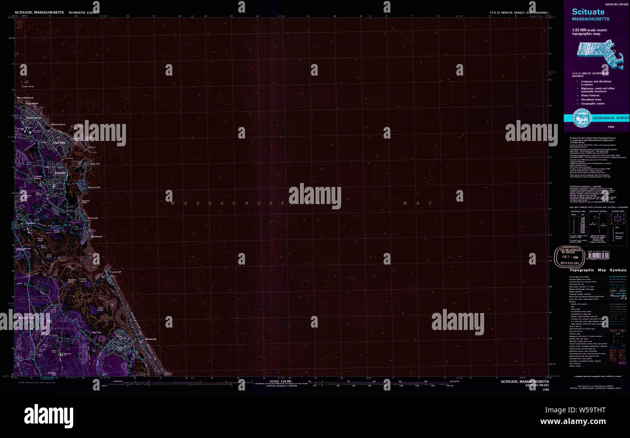 Map of scituate hi-res stock photography and images - Alamy