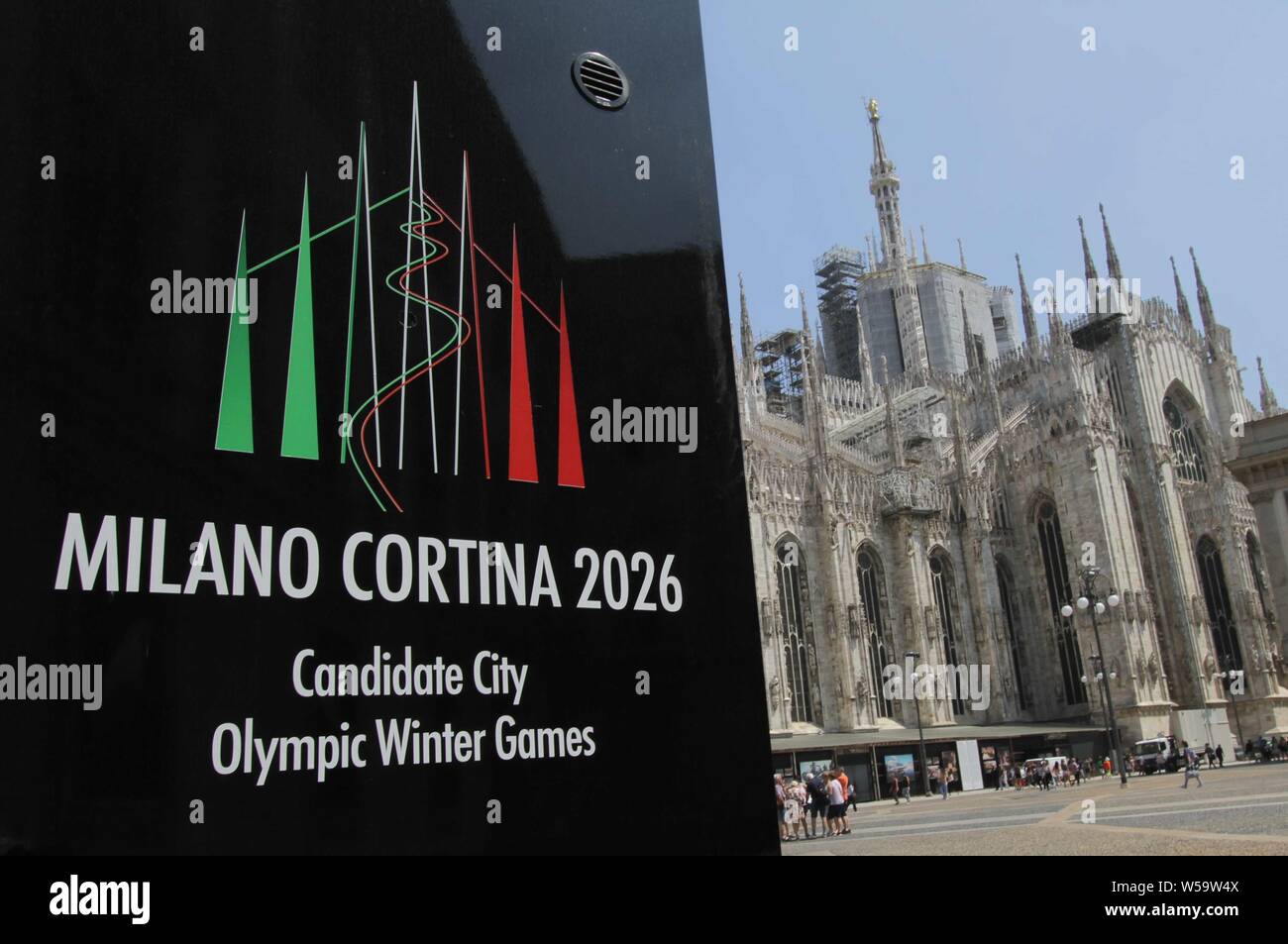 Milano Cortina 2026 Candidate City for the Olympic Winter Games signage ...