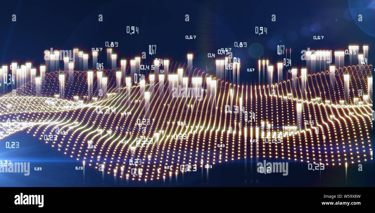 Abstract analysis infographics light background. Big data concept Stock ...