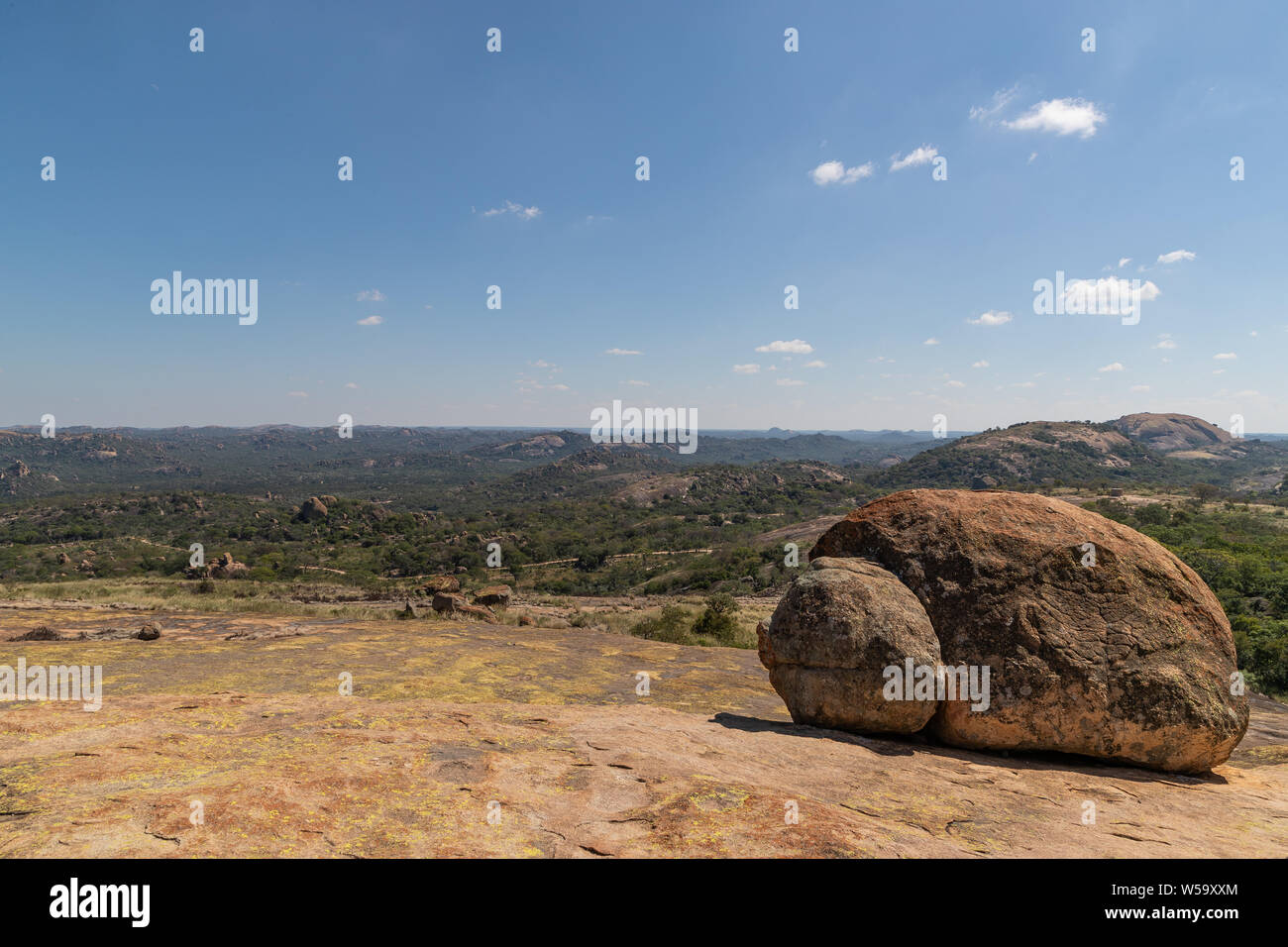 A view over Matobo National Park from World's View Stock Photo - Alamy