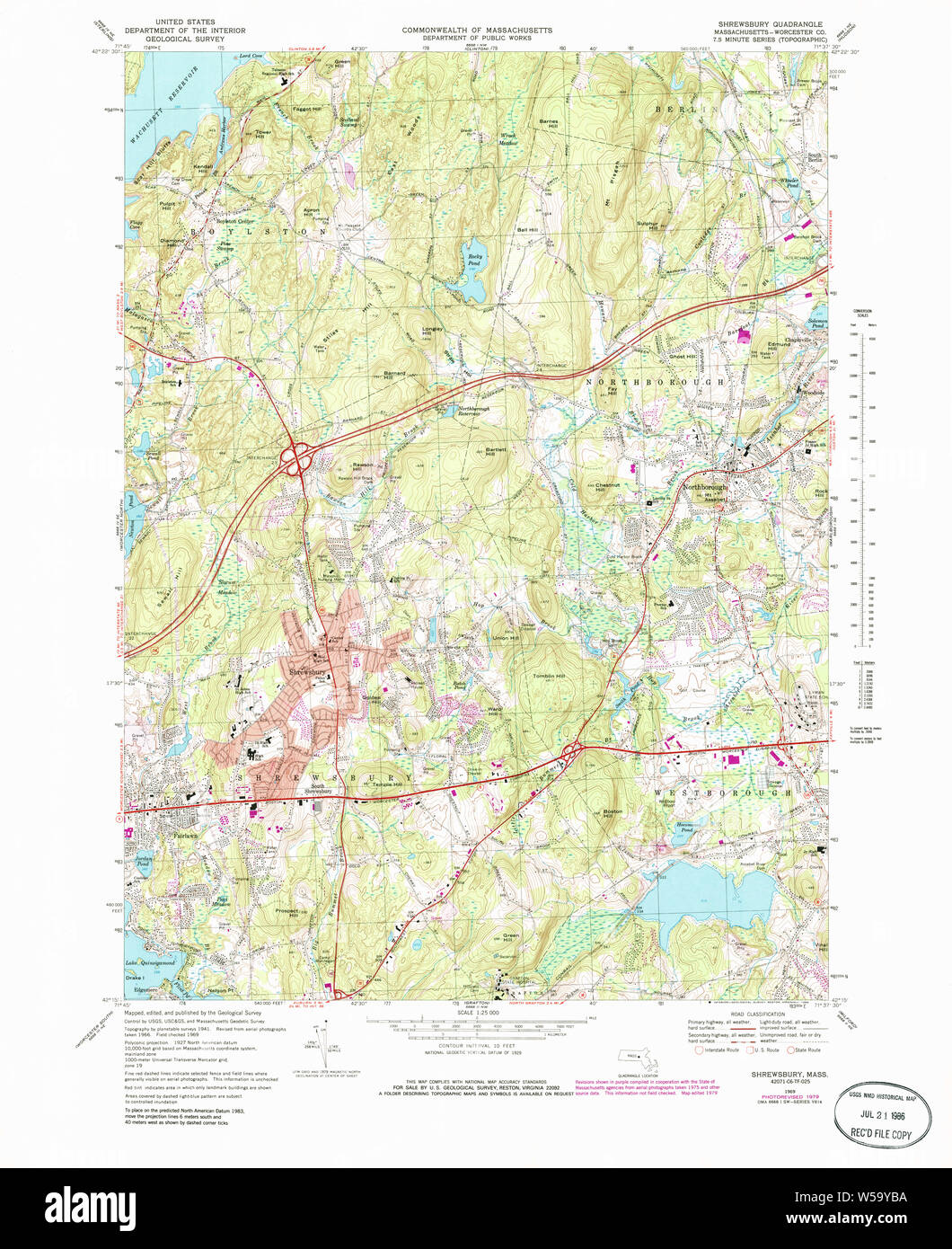 Map of shrewsbury Cut Out Stock Images & Pictures - Alamy