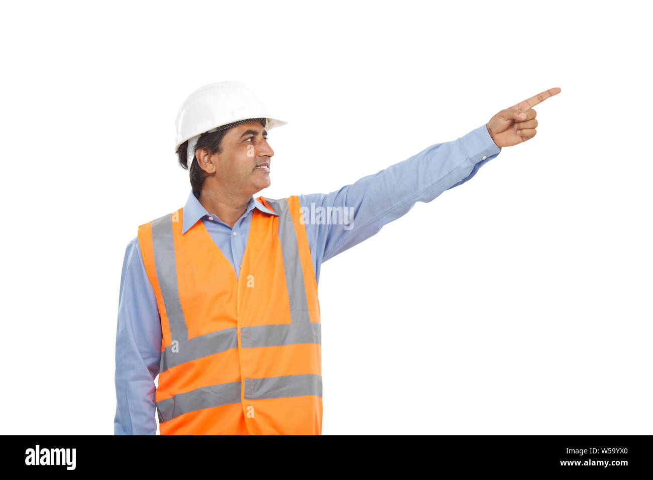 One hand pointing out Cut Out Stock Images & Pictures - Alamy
