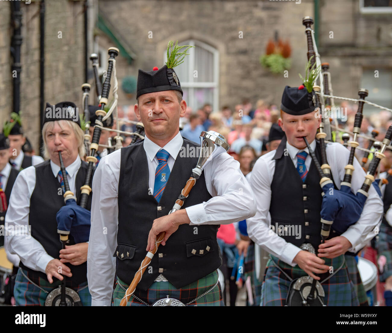 Langholm, Dumfries and Galloway, Scotland, UK. 26th July 2019. The ...