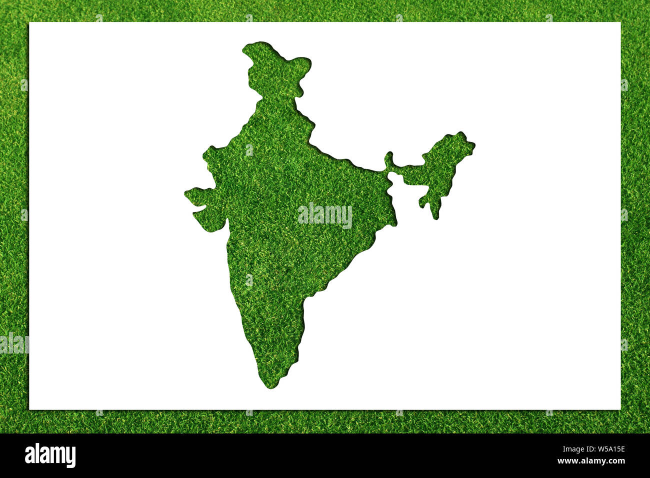 High angle view of an India map Stock Photo - Alamy