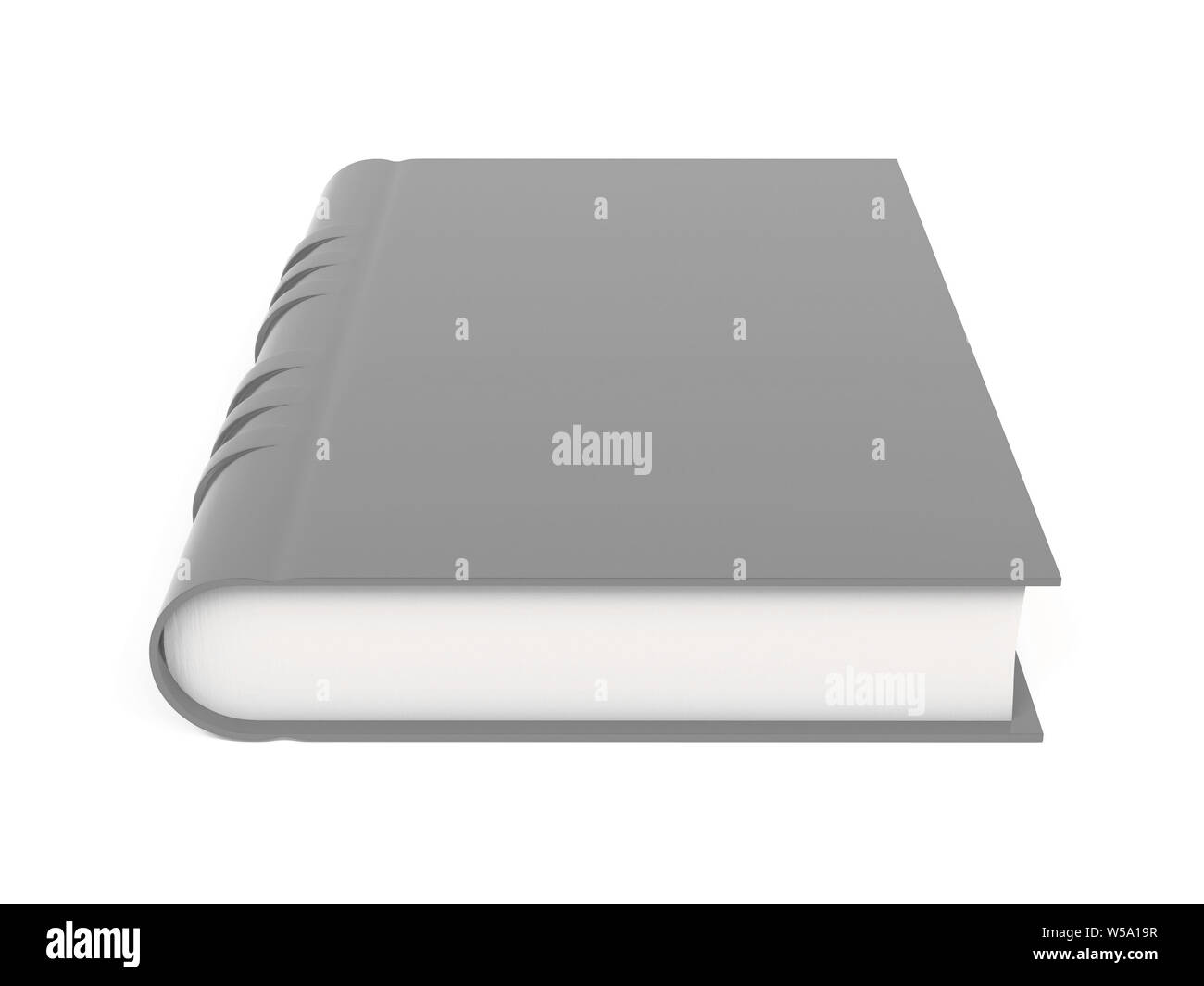 Gray book. 3d rendering illustration isolated on white background Stock ...
