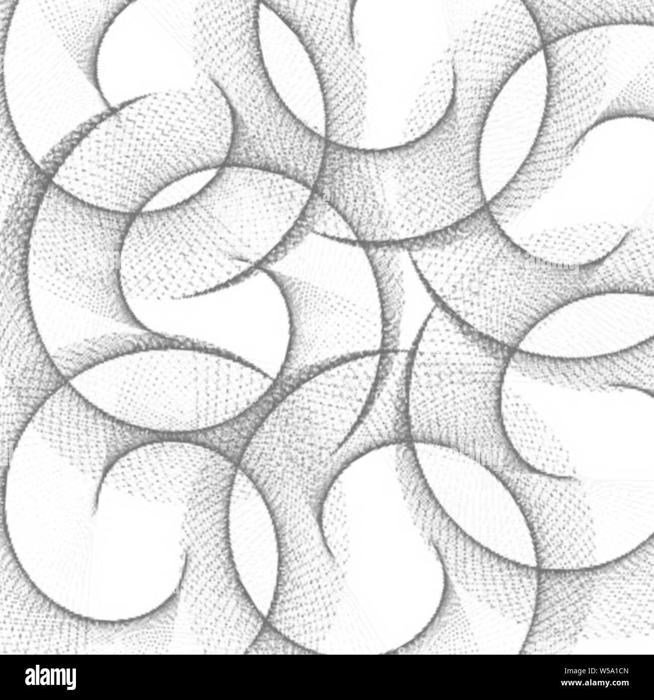 grey hand drawn pencil circle mesh pattern on white background Stock ...