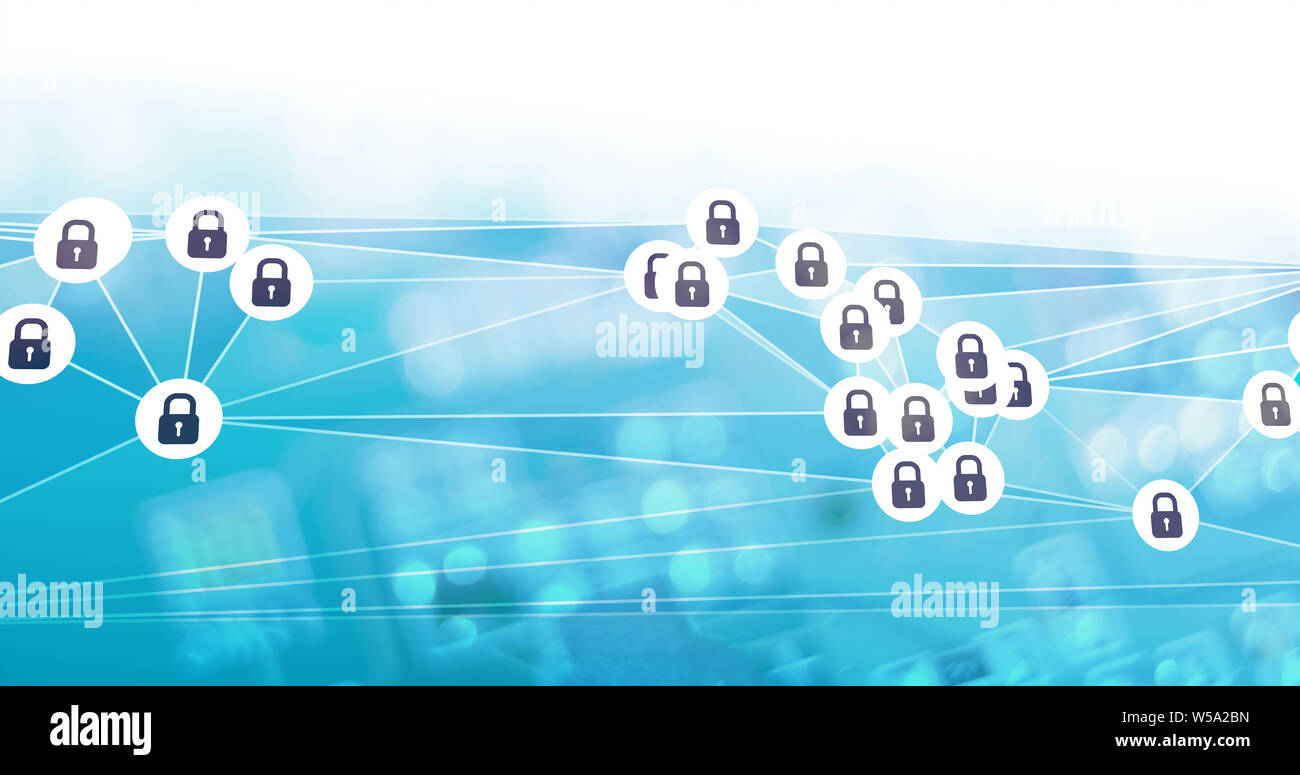 Digital locks background, digital tech backgrounds Stock Photo - Alamy