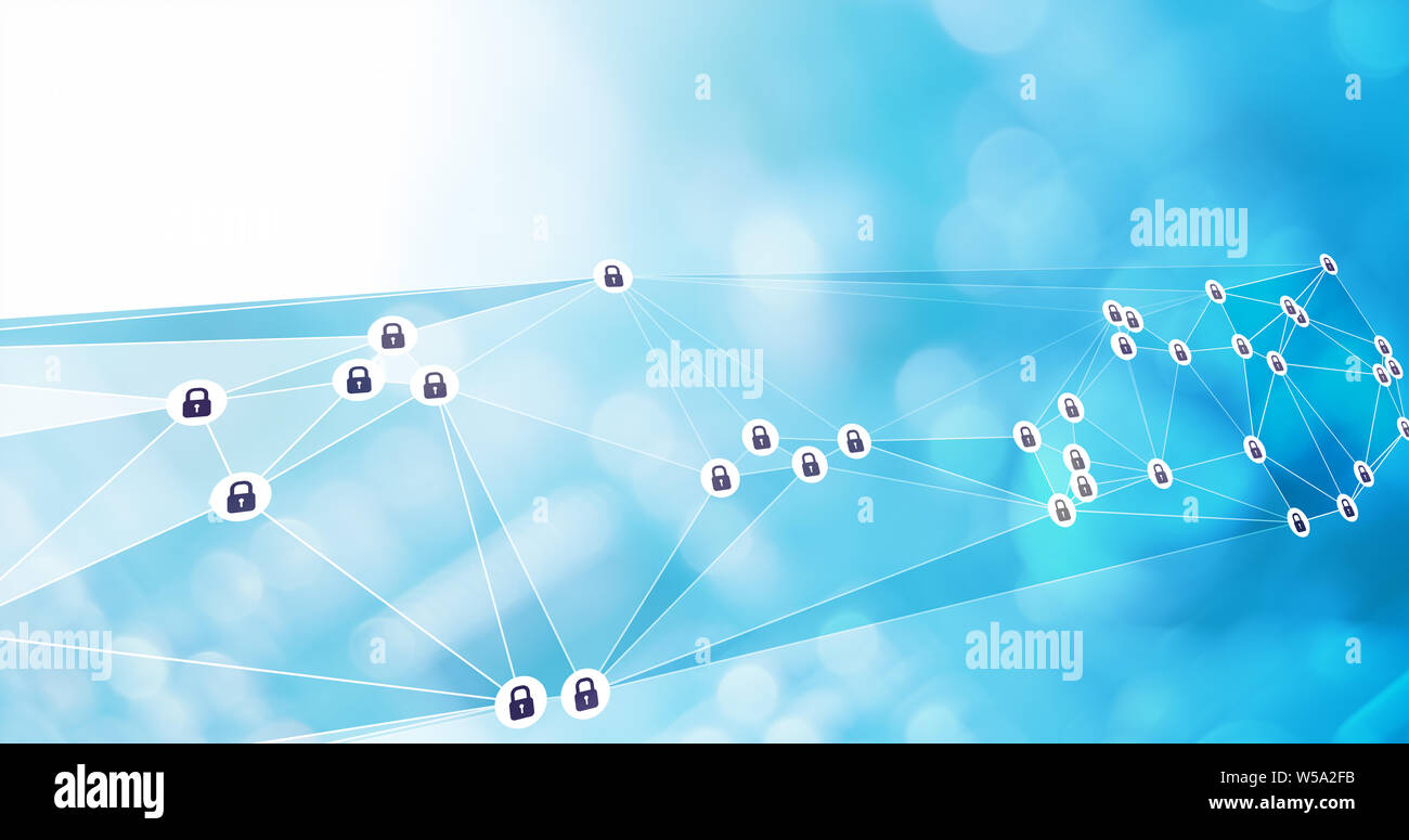 Geometric triangles shape connections cyber security layout Stock Photo ...