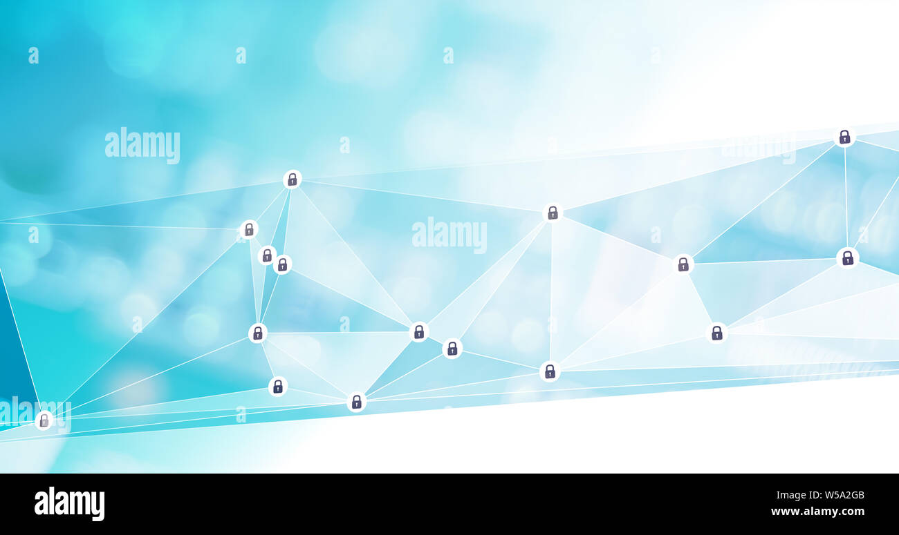 Triangles shapes background, digital transformation protection Stock ...