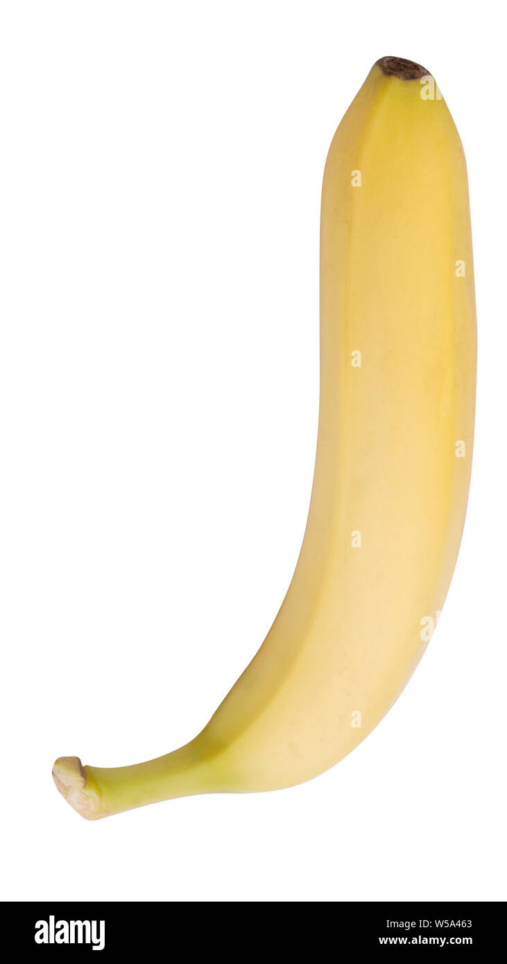 Yellow Banana Isolated Stock Photo - Alamy