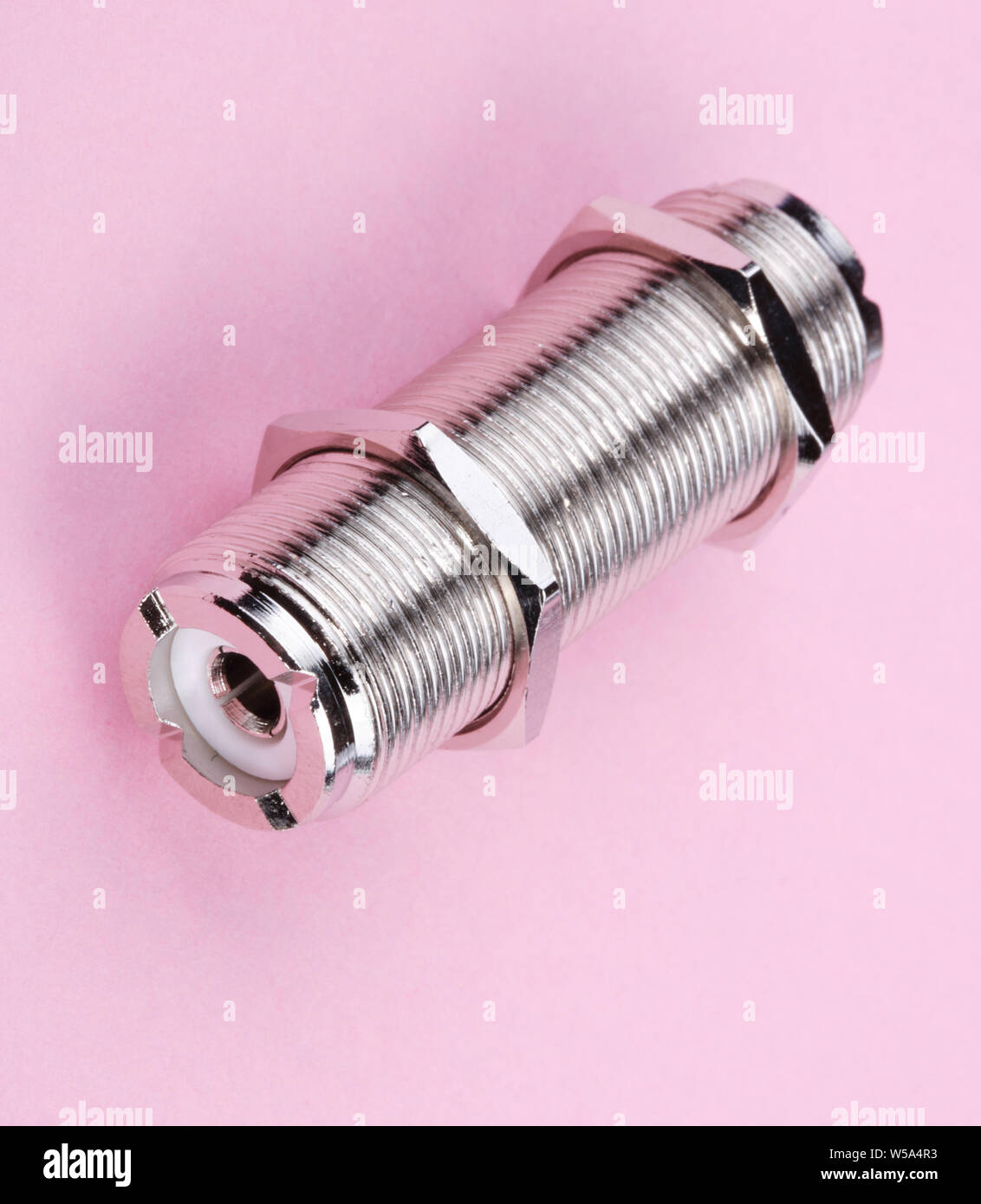 Radio connector on pink hi-res stock photography and images - Alamy