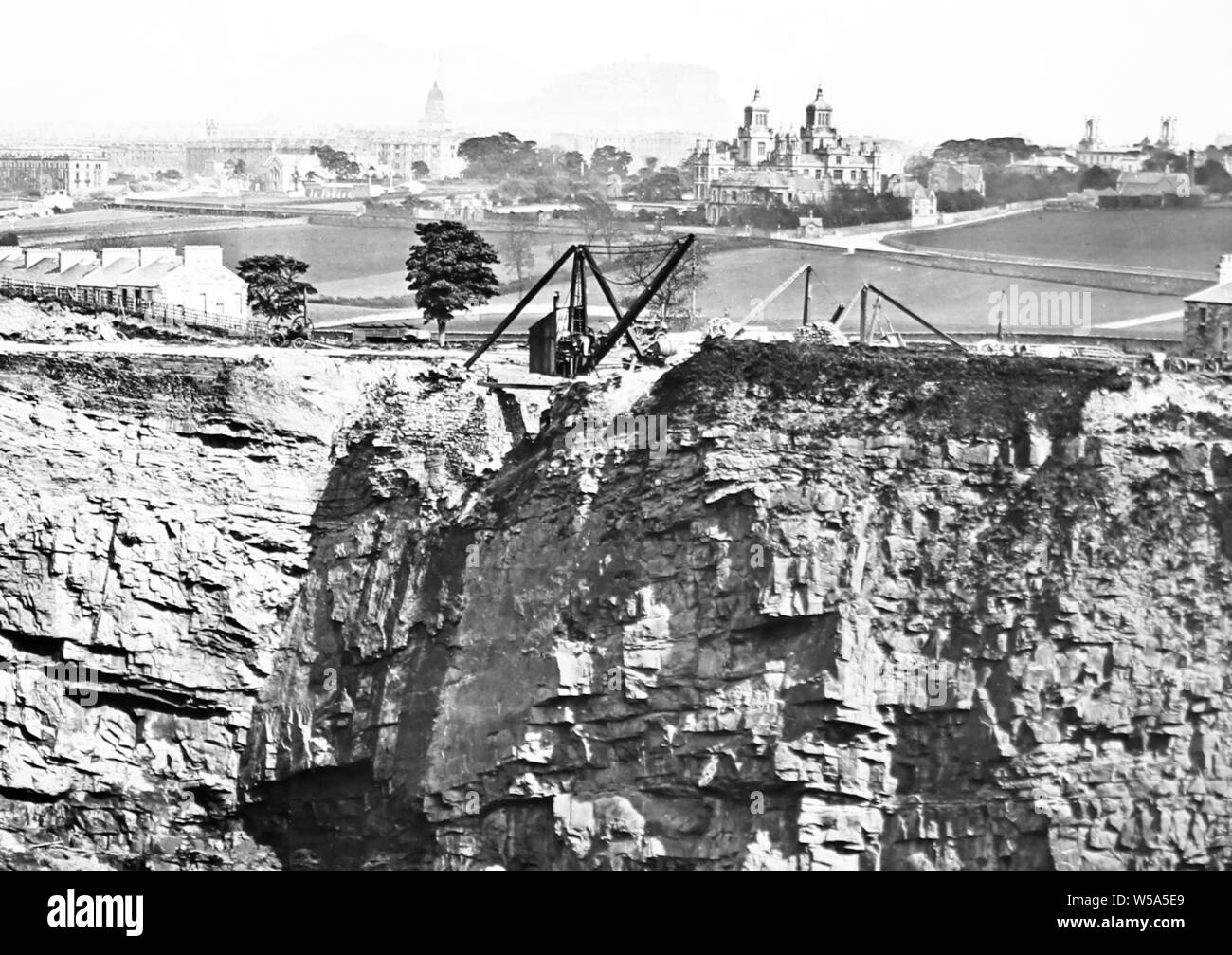 Edinburgh from Craigleith Quarry, Scotland Stock Photo - Alamy