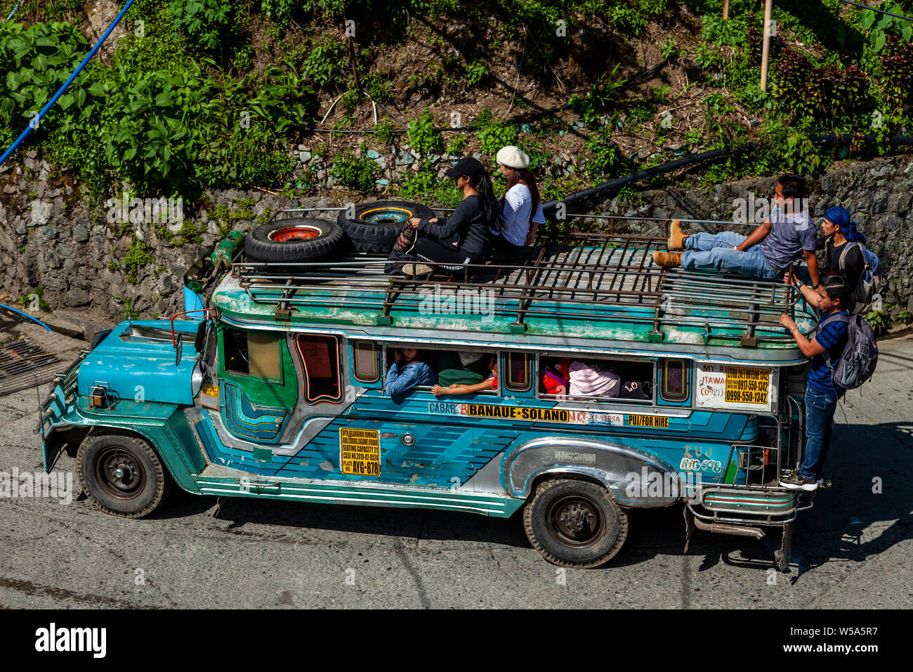 A Typical Jeepney Bus, Banaue, Luzon, The Philippines Stock Photo - Alamy