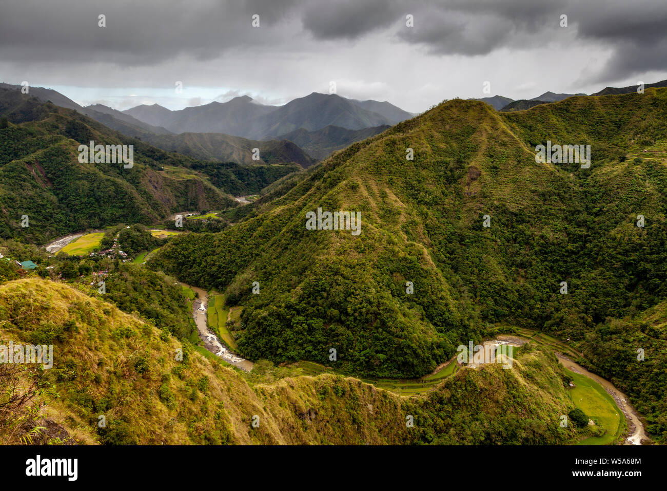 Mountain Scenery, The Philippine Cordilleras, Luzon, The Philippines ...