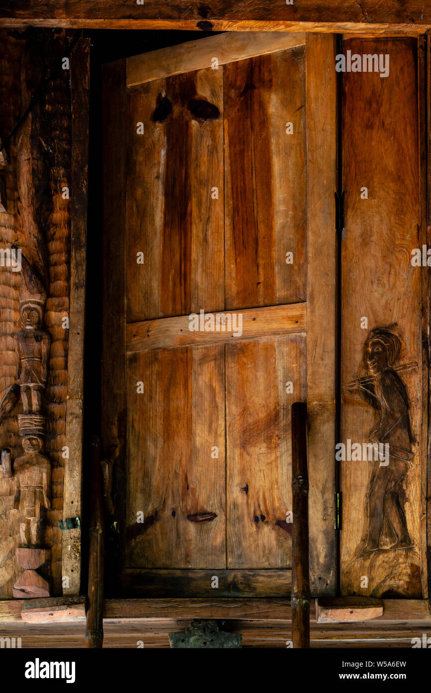 Typical Ifugao Native House, Bangaan Village near Banaue, Luzon, The ...
