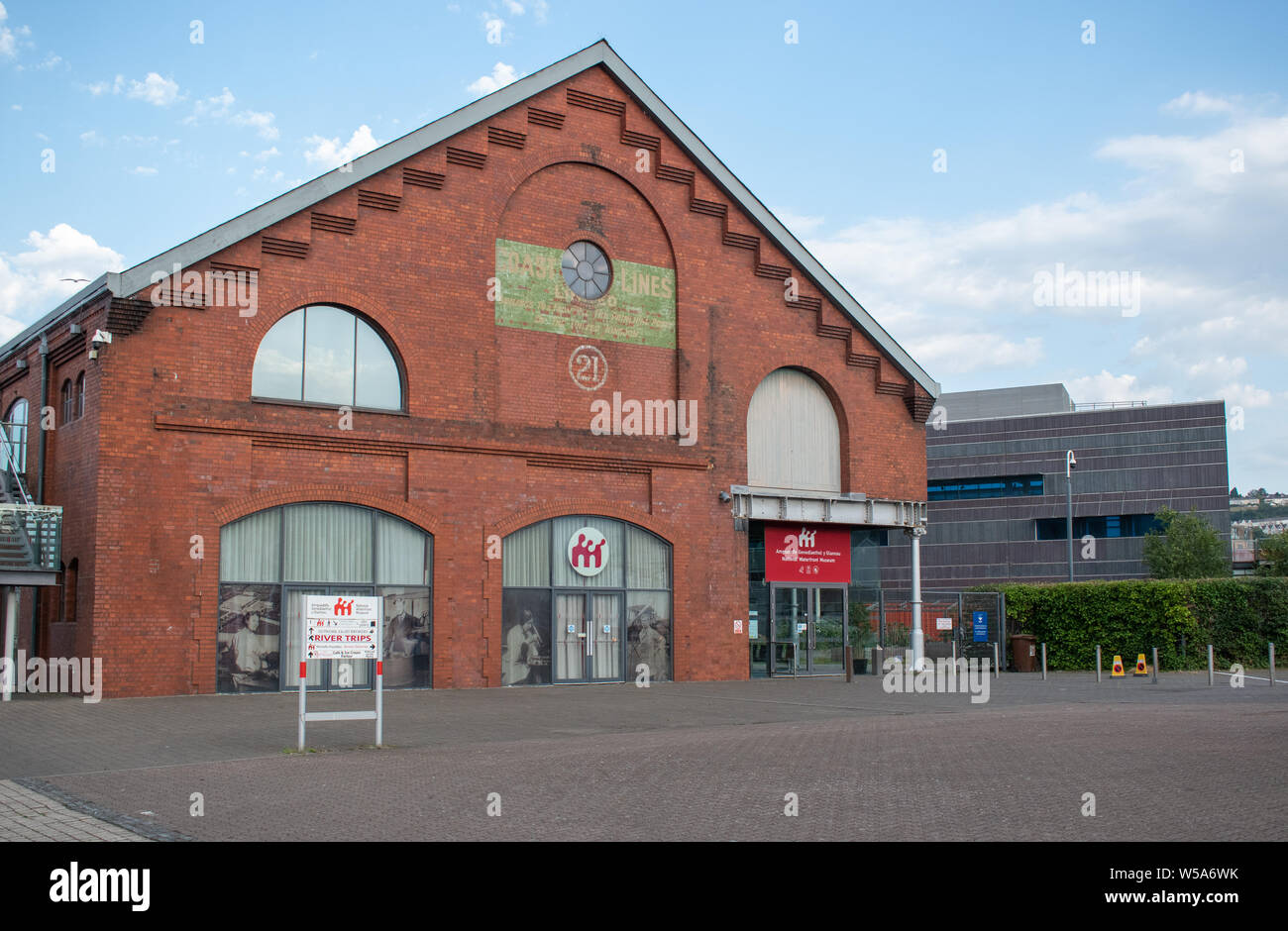 National Waterfront museum, Swansea, Wales, UK. 25th July 2019 Stock ...