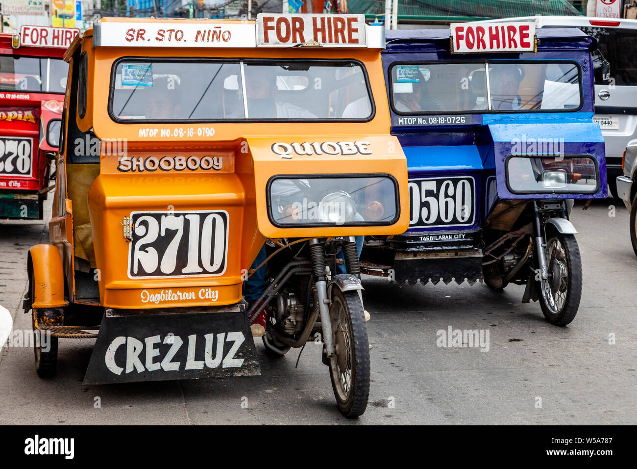Philippines tricycle taxi hi-res stock photography and images - Alamy