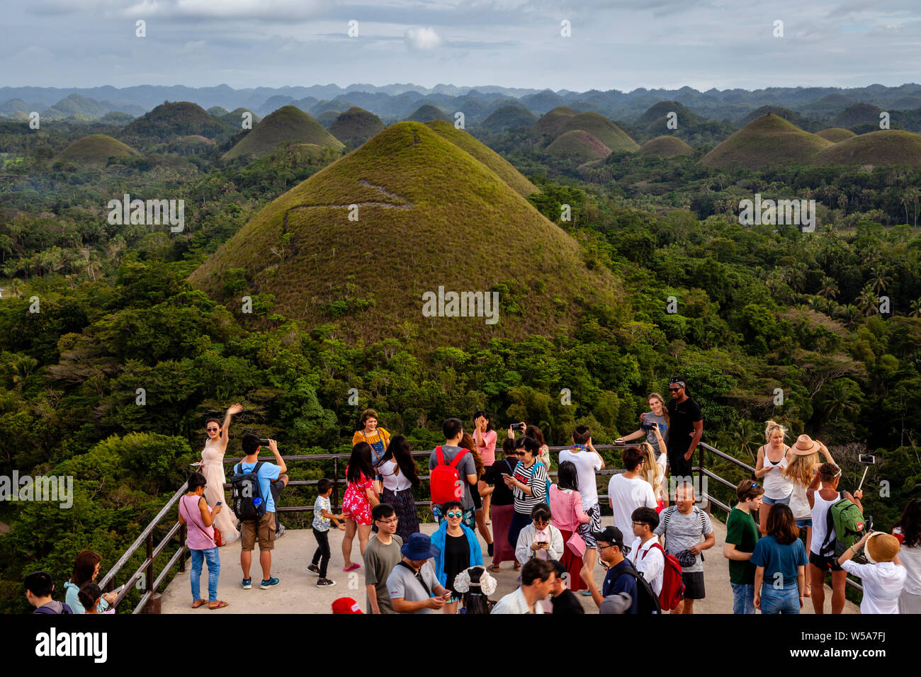 The Chocolate Hills Viewing Platform, Carmen, Bohol, The Philippines ...