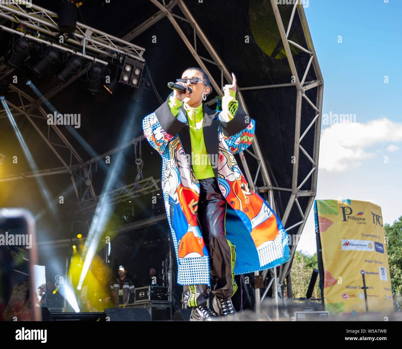 Walton-on-Thames, Saturday 20th July, 2019. The Barrio Fiesta London is ...