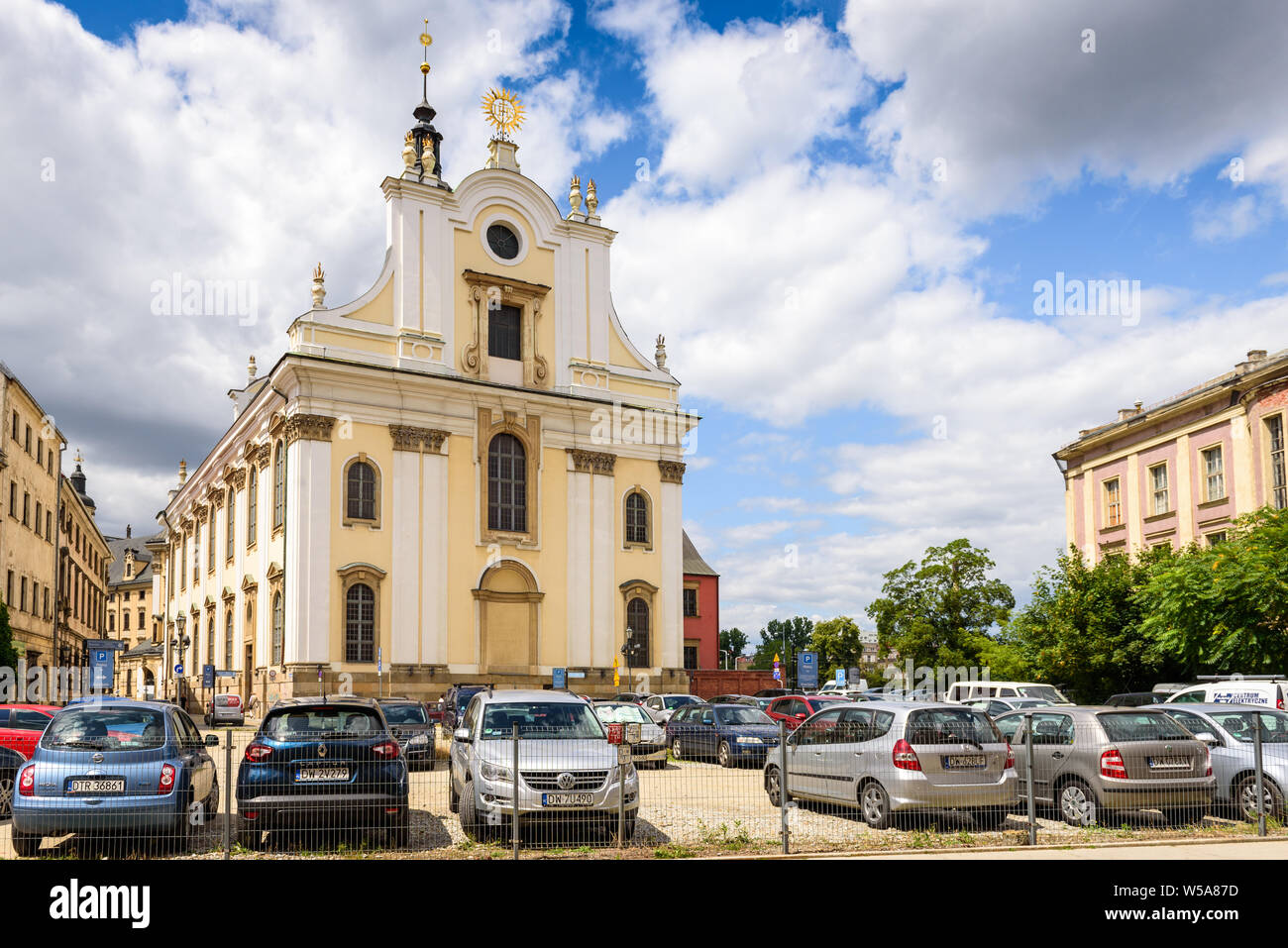 WROCLAW, POLAND - July 17, 2019: Baroque Church of the Holy Name of ...