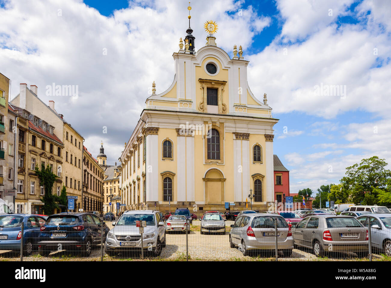 WROCLAW, POLAND - July 17, 2019: Baroque Church of the Holy Name of ...