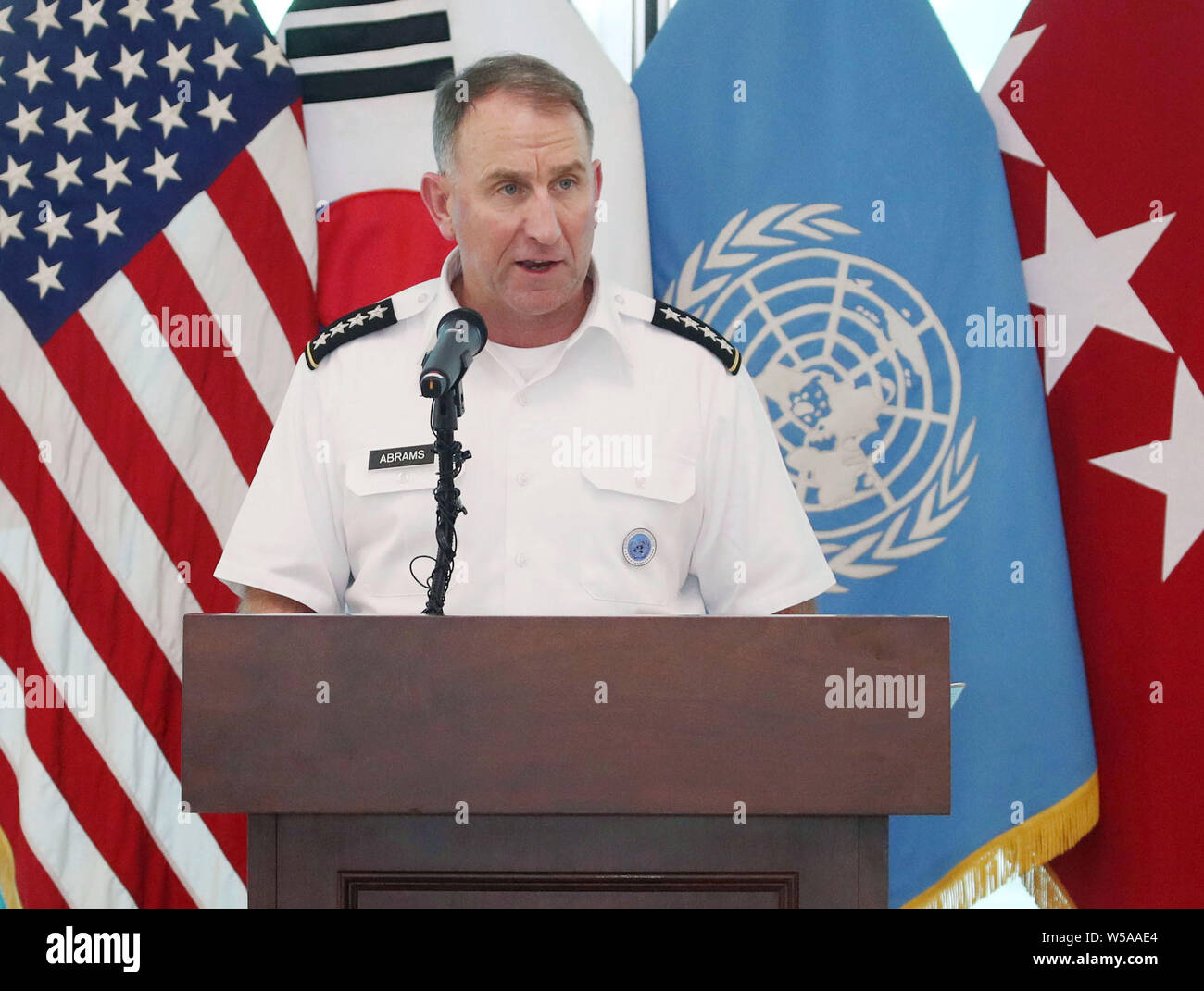 27th July, 2019. UNC chief speaks at armistice signing anniversary Gen ...